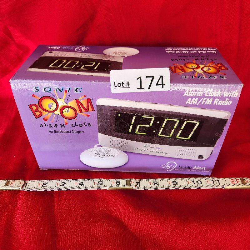 d174- Sonic Boom Alarm Clock - Leftover Treasures