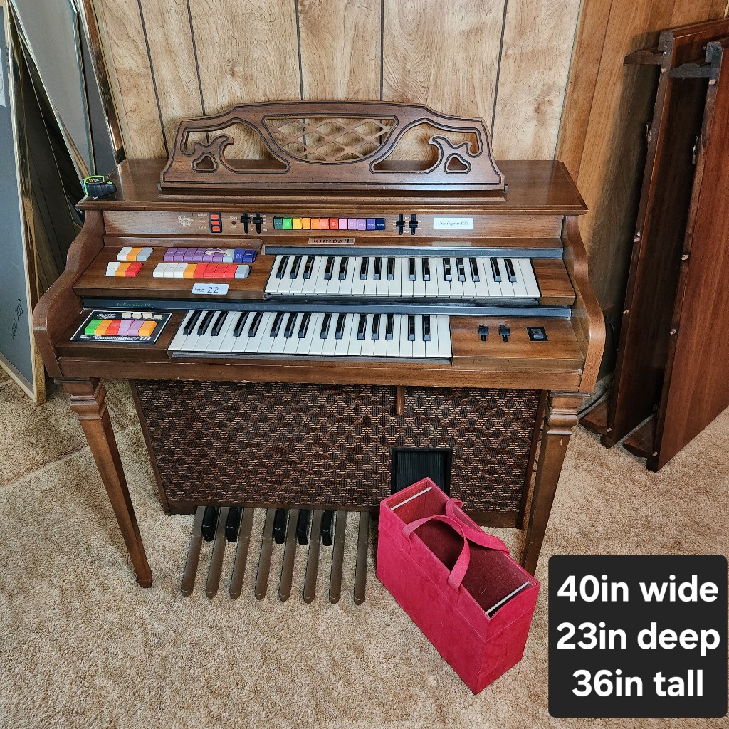 k22- Kimball Organ. Swinger 400 The Entertainer 3 with Bench. Works ...