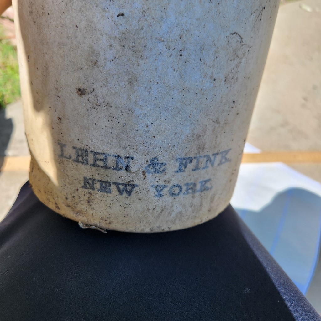 n59- Lehn and Fink New York Whiskey Jug - Leftover Treasures