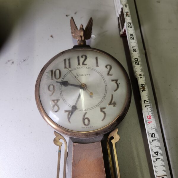 x140- vintage electric sessions clock - Leftover Treasures