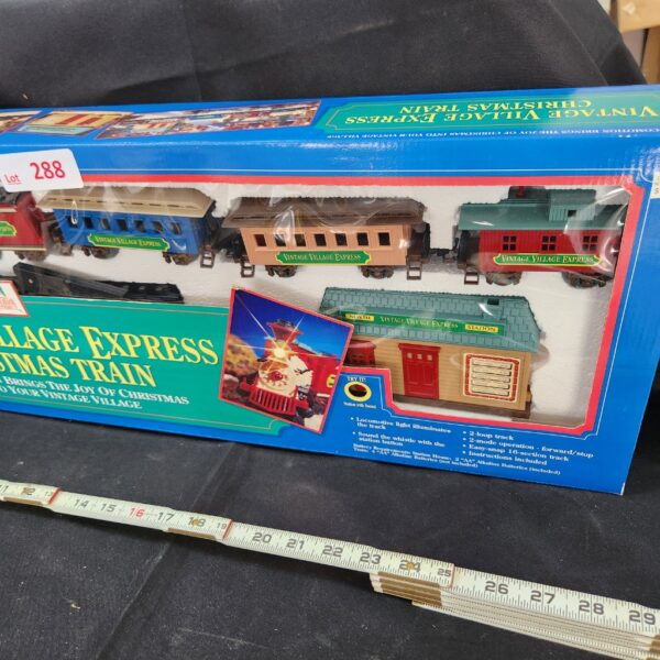 q288- Vintage Village Express Christmas Train Set - Leftover Treasures