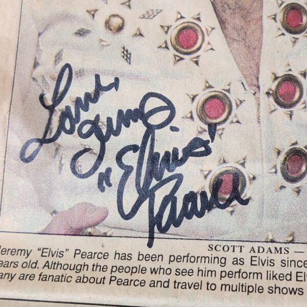 r71- Jeremy Elvis Pearce Signed Newspapers - Leftover Treasures