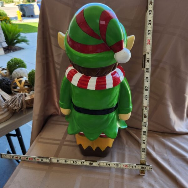 w132- Plow & Hearth Shorty Elf Statue - Leftover Treasures