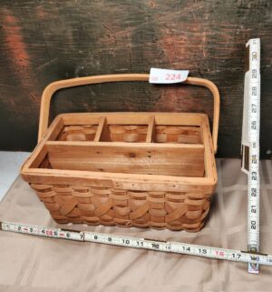 a224- Woven Basket - Leftover Treasures