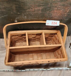 a224- Woven Basket - Leftover Treasures