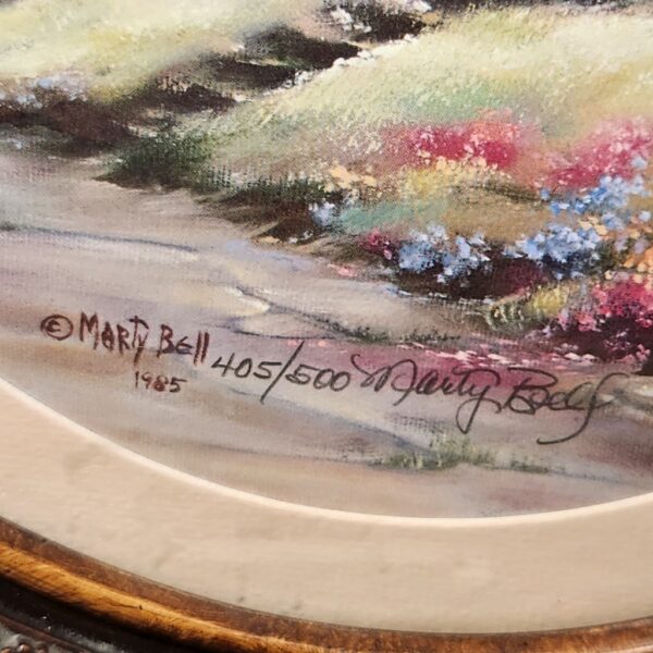 a271- Signed Marty Bell Print 1985 - Leftover Treasures