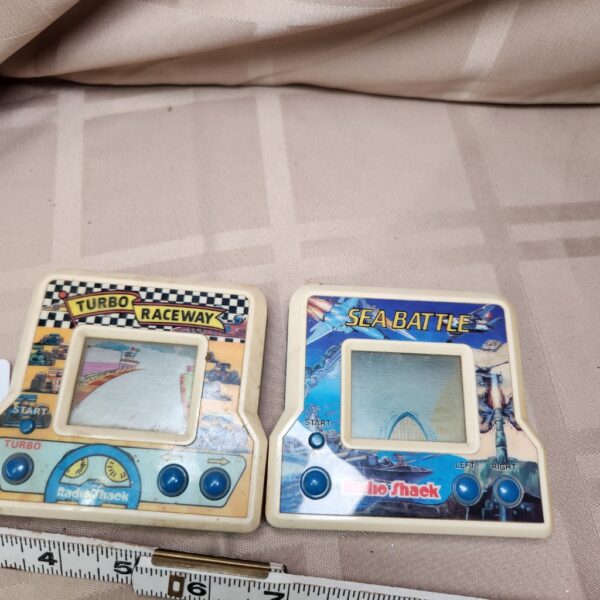 d45- Vintage Radio Shack Games. Turbo Raceway, Sea Battle - Leftover ...