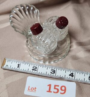 d159- Art Deco Clam Shell Shakers - Leftover Treasures