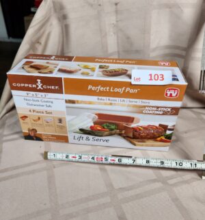 t103- Copper Chef Perfect Loaf Pan - Leftover Treasures