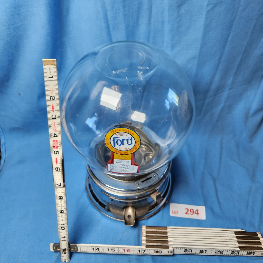 y294- 1940s Ford Gumball Machine - Leftover Treasures