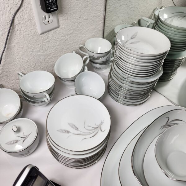 b223- Complete Noritake Prosperity Dish & Glassware Set - Leftover ...