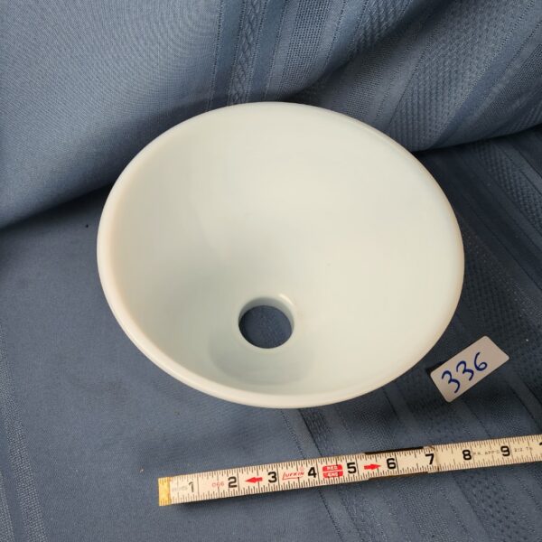 c336- milk glass lamp shade diffuser - Leftover Treasures