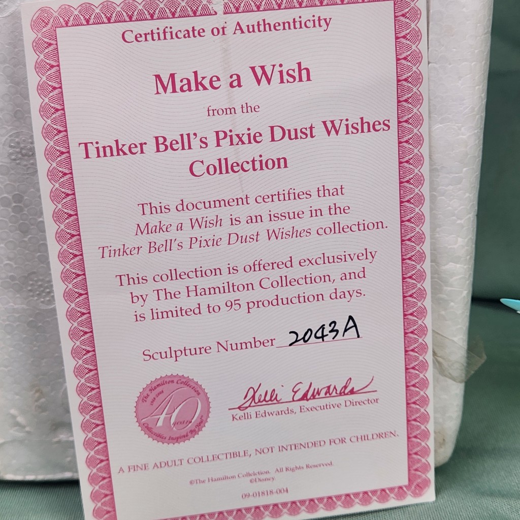d174- Make a Wish. Tinker Bells Pixie Dush Wishes Collection - Leftover ...