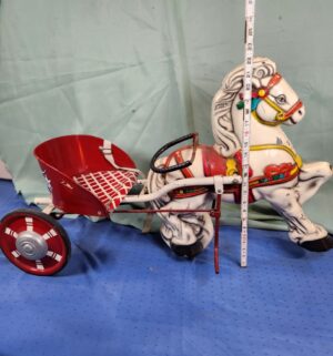 e15- 1950s Mobo Pony Express pedal ride on toy - Leftover Treasures
