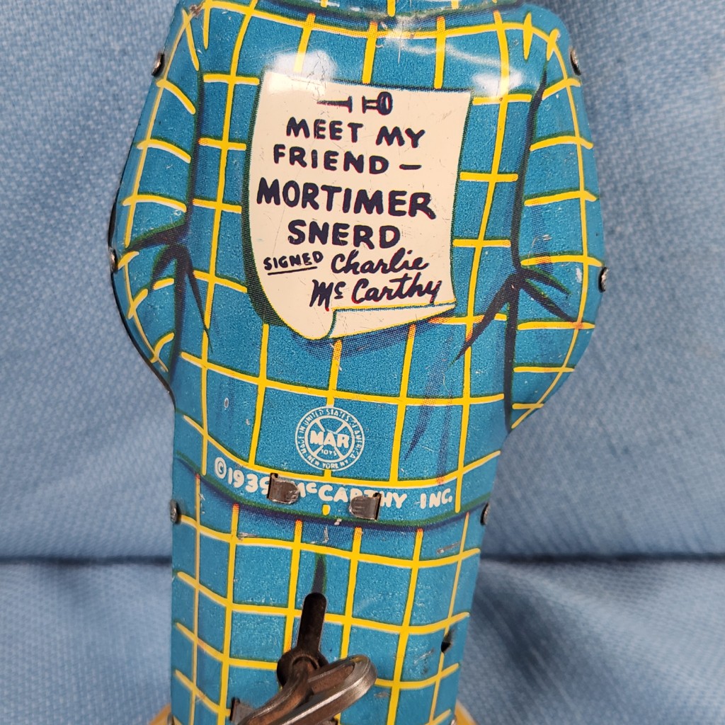e104- Marx tin lithograph wind-up Mortimer Snerd toy 1939 - Leftover ...