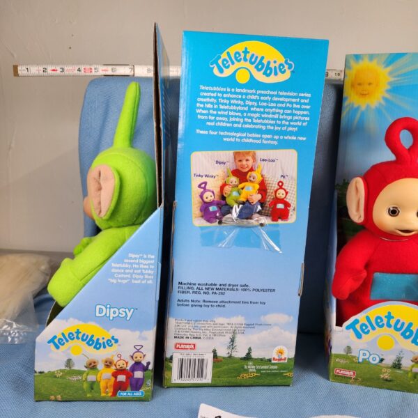 e128- set of Teletubbies Talking Plush toys. w/ original receipt ...