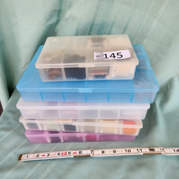 g145- Darice Cases w/ thread - Leftover Treasures