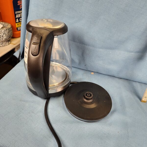 h133- Mueller Living Compact Glass kettle - Leftover Treasures