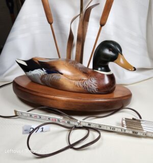 j271- Mid Century Mallard Decoy Lamp - Leftover Treasures
